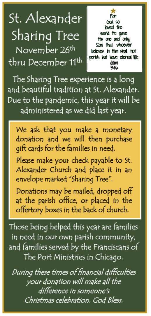 Sharing Tree Collections End Today – stalexanderpalos.org