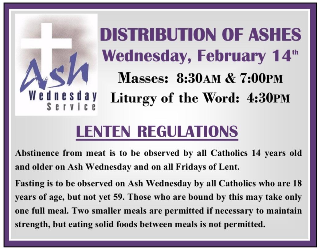 Ash Wednesday Liturgy – stalexanderpalos.org