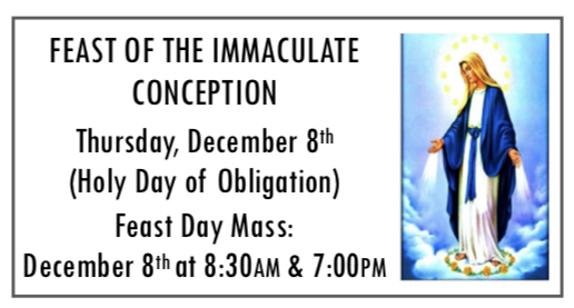 Feast of the Immaculate Conception Mass – stalexanderpalos.org
