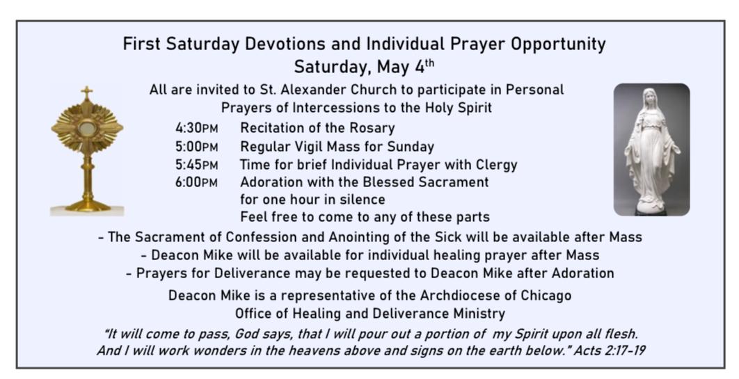 First Saturday Devitions – stalexanderpalos.org